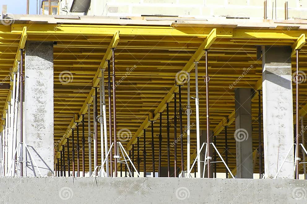 Horizontal Formwork Floors in the Construction Stock Photo - Image of ...