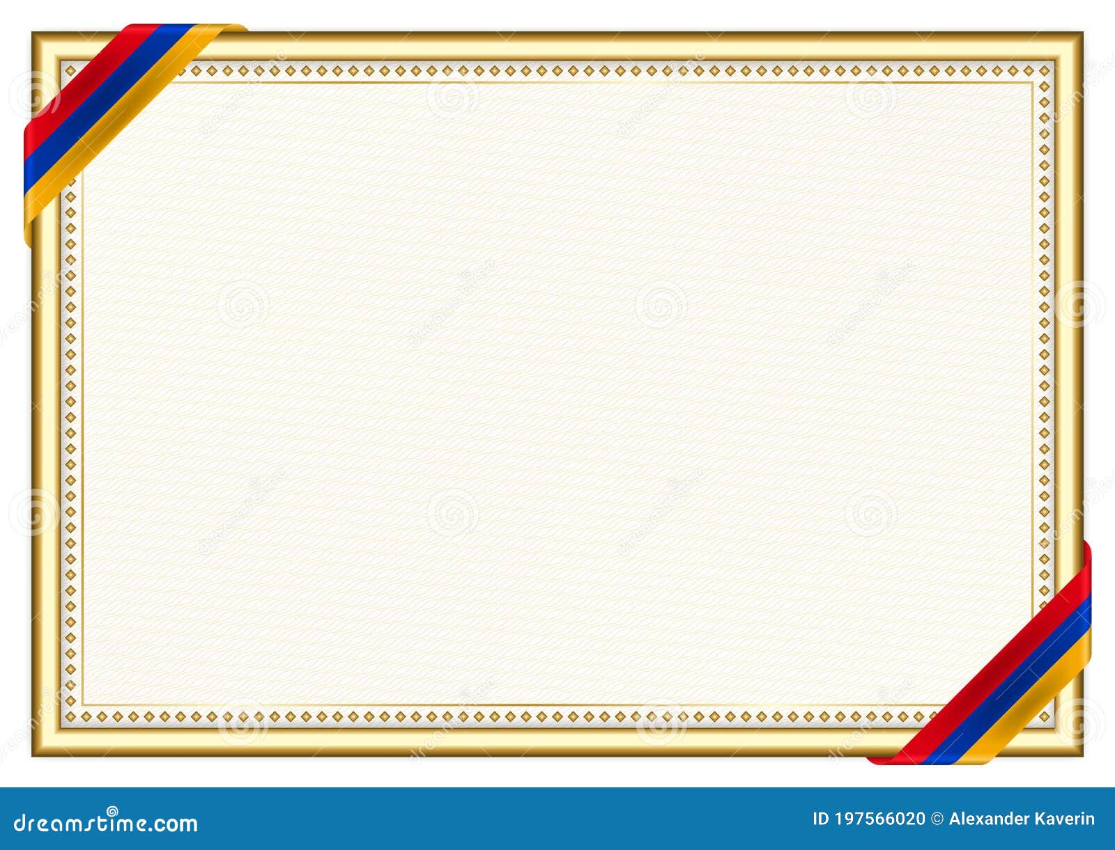 Horizontal Frame and Border with Armenia Flag Stock Vector ...