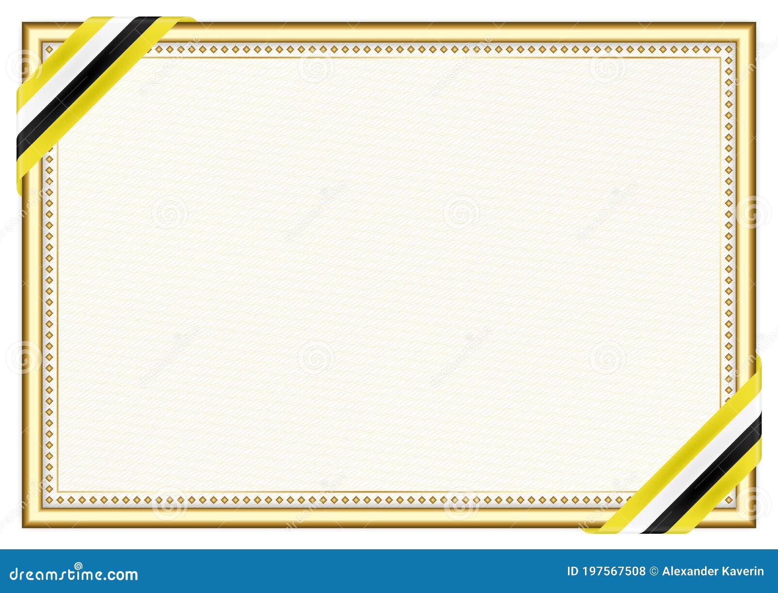 Horizontal Frame and Border with Brunei Flag Stock Vector ...