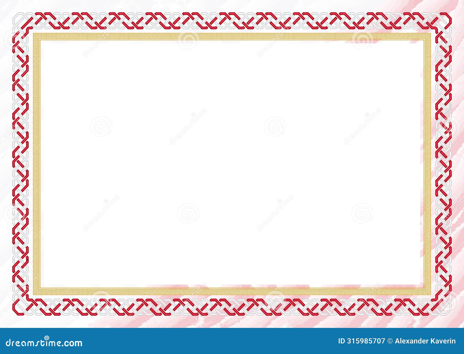 Horizontal Frame and Border with Malta Flag Stock Illustration ...