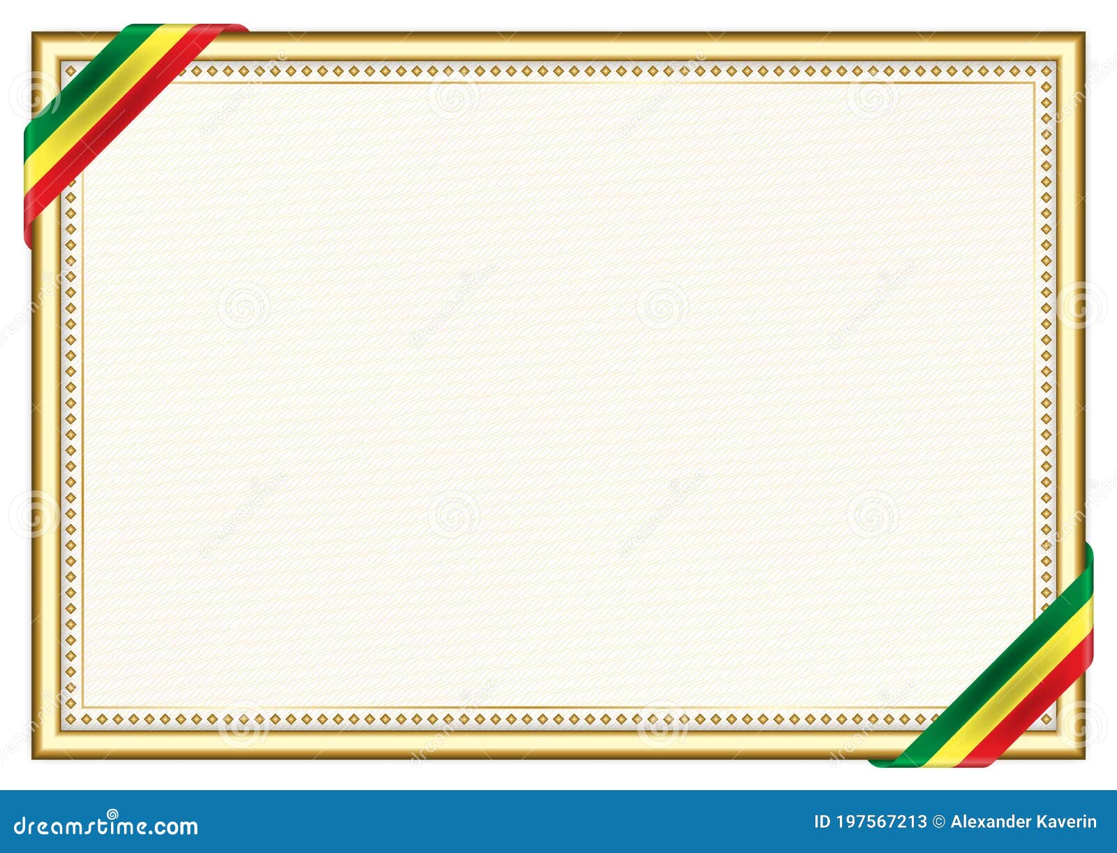 Horizontal Frame and Border with Senegal Flag Stock Vector ...