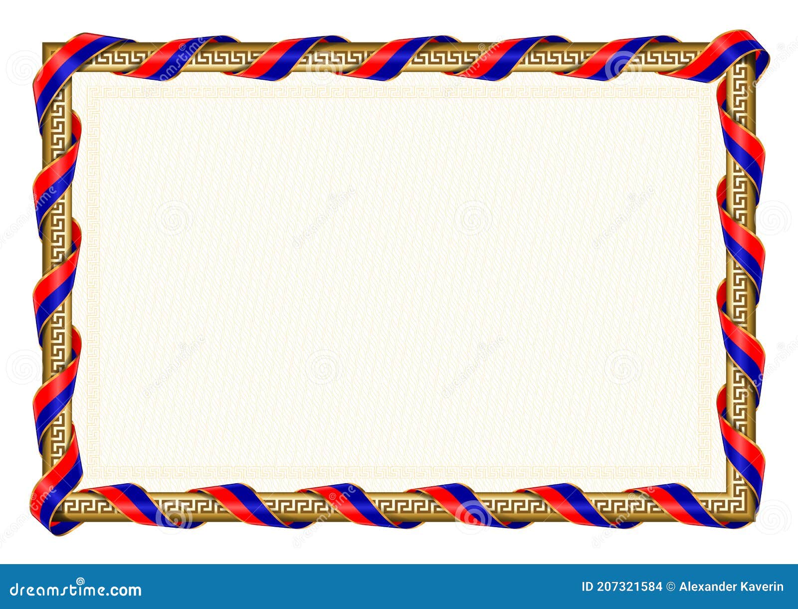 Horizontal Frame and Border with Taiwan Flag Stock Vector ...