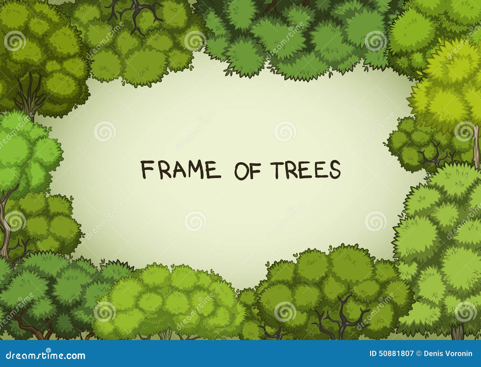 Set Of Cartoon Deciduous Trees Vector Illustration | CartoonDealer.com ...