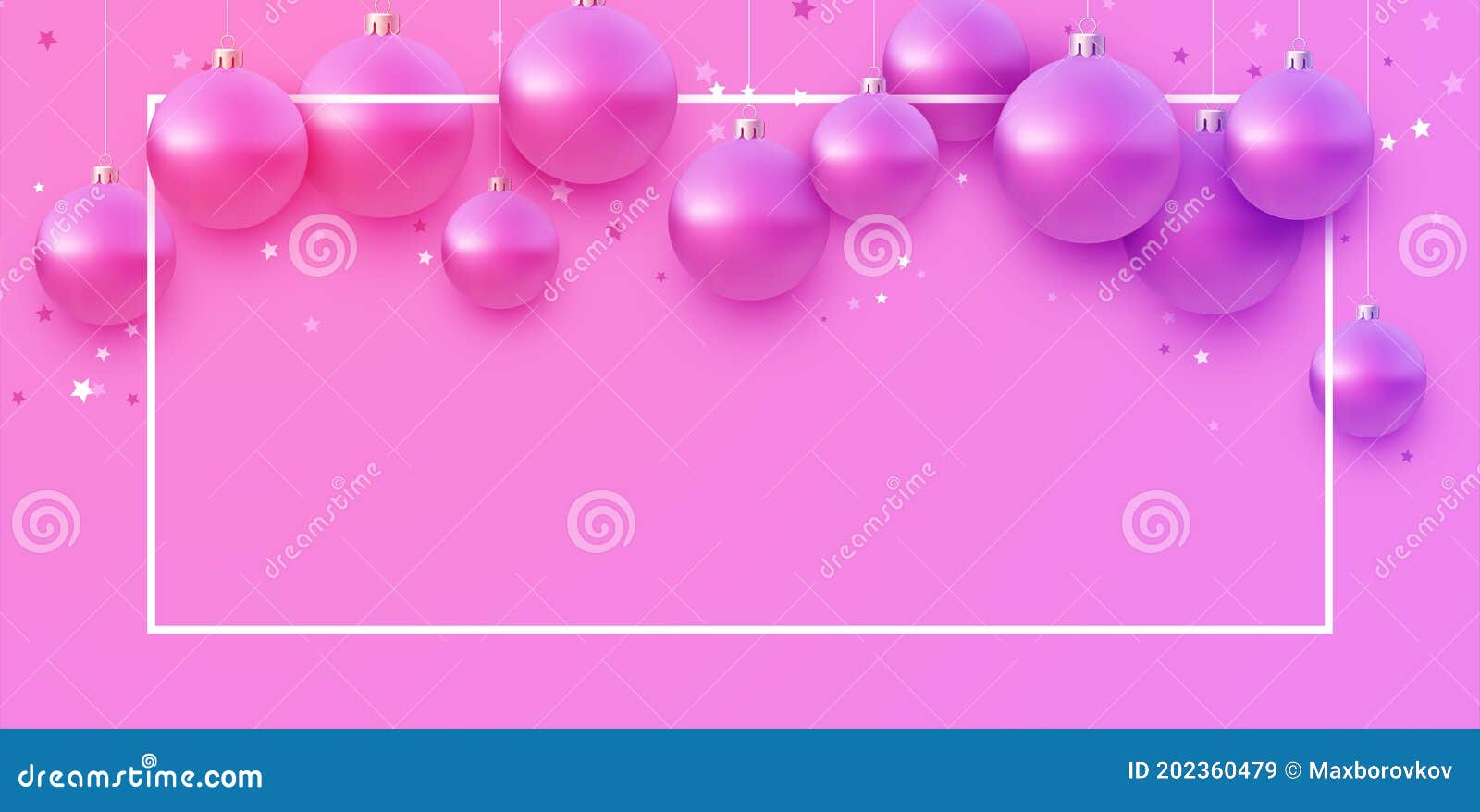 Pink Strings Border Frame Invitation Card Royalty-Free Stock Image ...