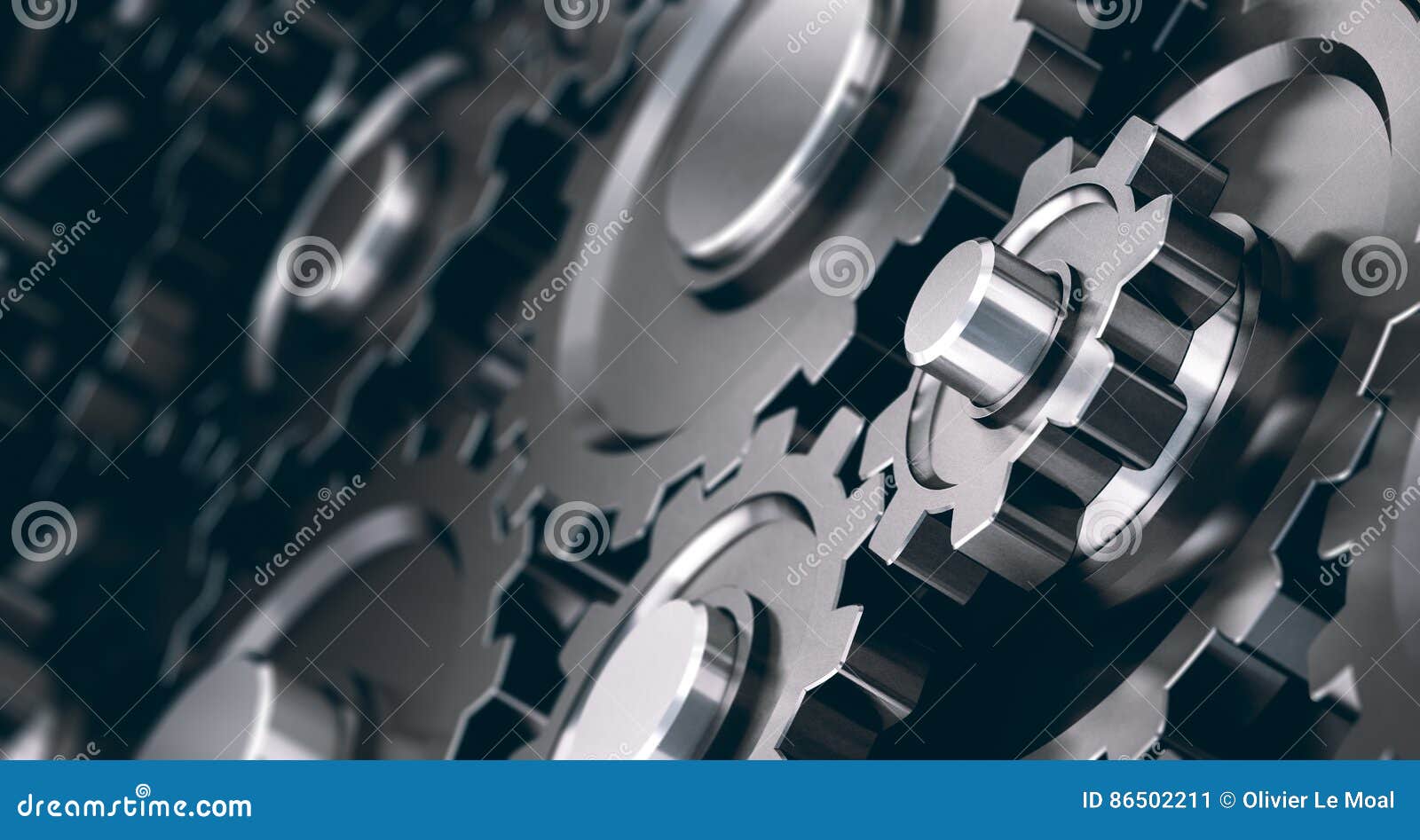 Horizontal Gear Cogs Background Stock Illustration - Illustration of ...