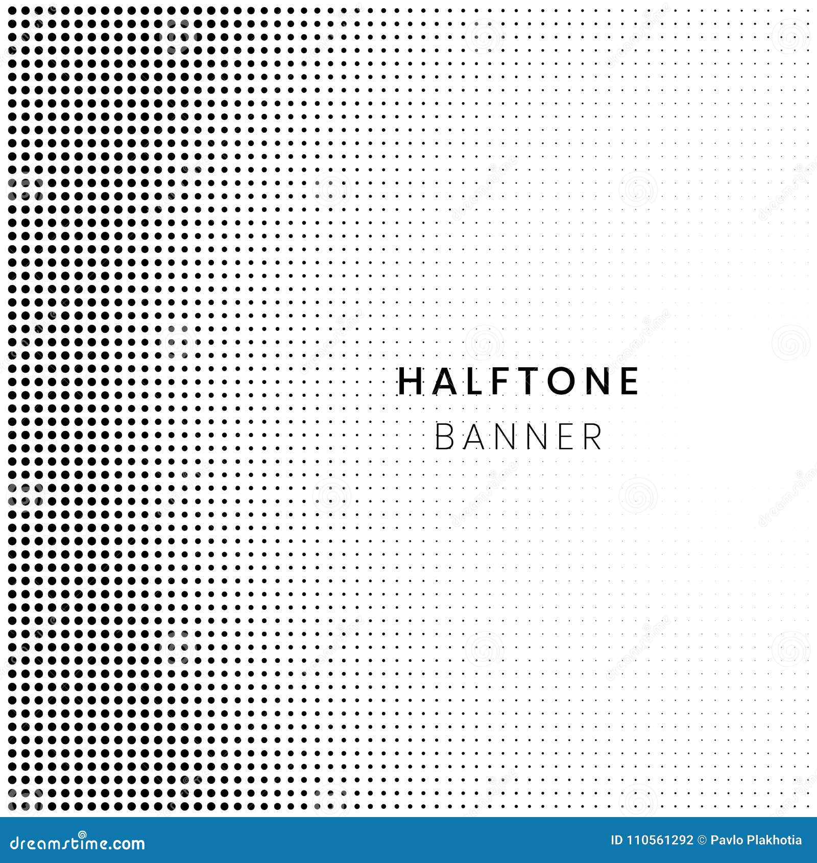 Horizontal Gradient Halftone Pattern, Dots Background. Pop Art Template ...