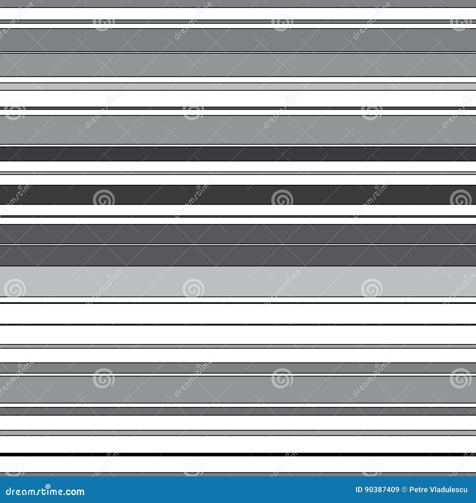 Horizontal gray stripes stock vector. Illustration of gradient - 90387409