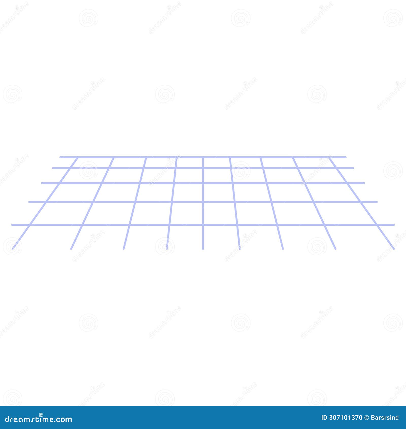 Horizontal Grid Drawn with Blue Lines Perspective Stock Vector ...