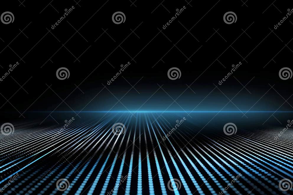 Horizontal Gridlines Light Blue on Black Background for Web Design ...