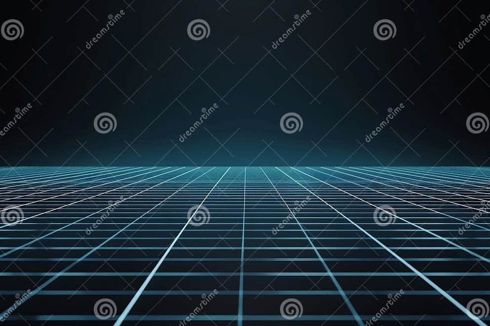 Horizontal Gridlines Light Blue on Black Background for Web Design ...