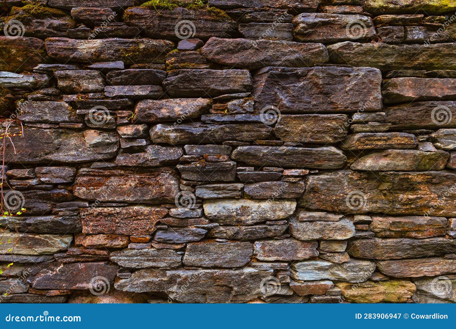 Horizontal Grudge Ages Stone Wall for Pattern and Background Use Stock ...