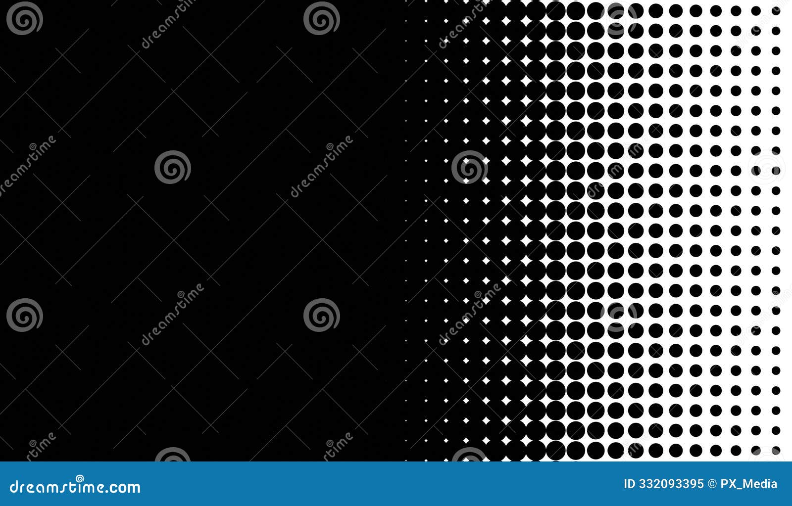 Horizontal Haftone Gradient with Many Tiny Dots Stock Illustration ...
