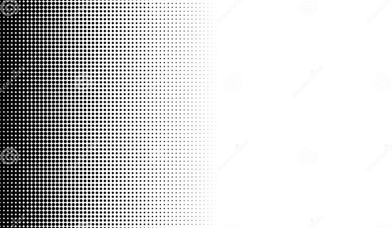Horizontal Haftone Gradient with Many Tiny Dots Stock Illustration ...