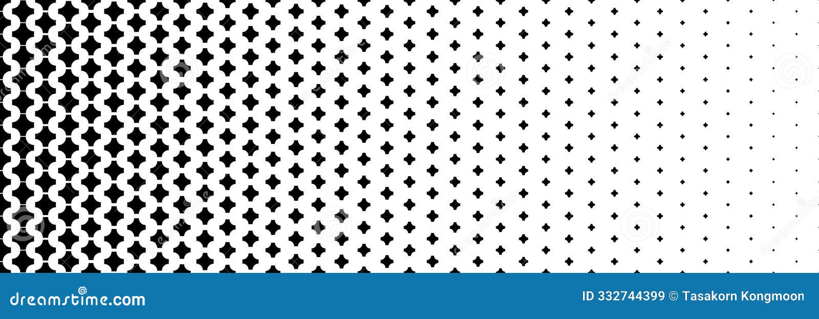 Horizontal Halftone of Black Curved Plus and Cross Design for Pattern ...
