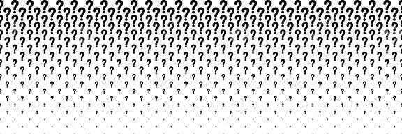 Horizontal Halftone of Black Question Mark Sign for Pattern and ...