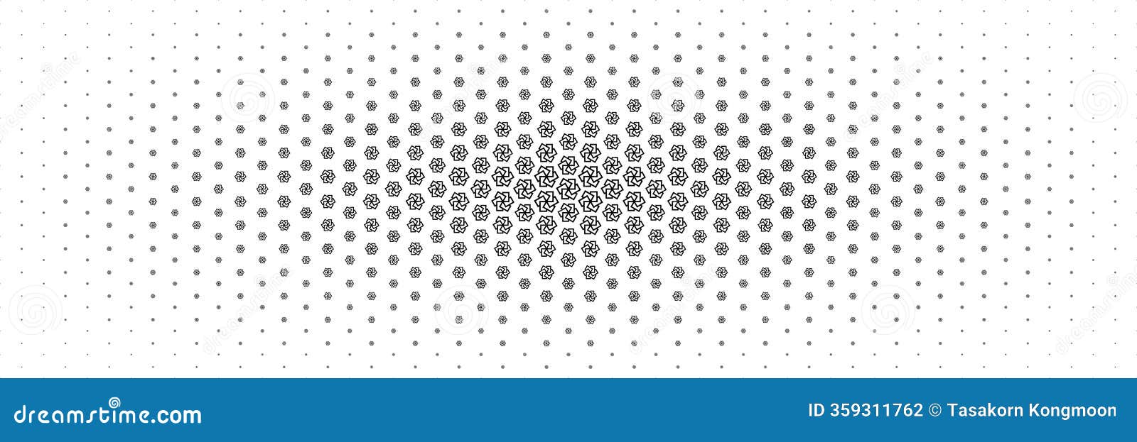 Horizontal Halftone Of Black Hazardous Material Sign For Pattern And ...