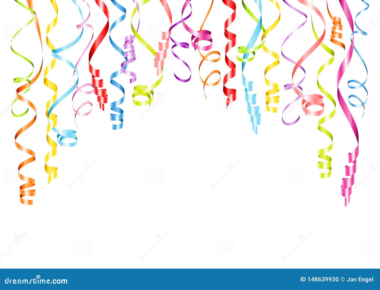 Streamers Background Design With Birthday Patterns For Birthday Party ...