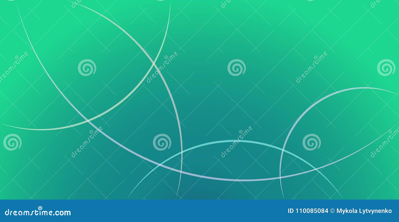 Horizontal Header Banner. Radial Gradient Turquoise Color The Sea Wave ...
