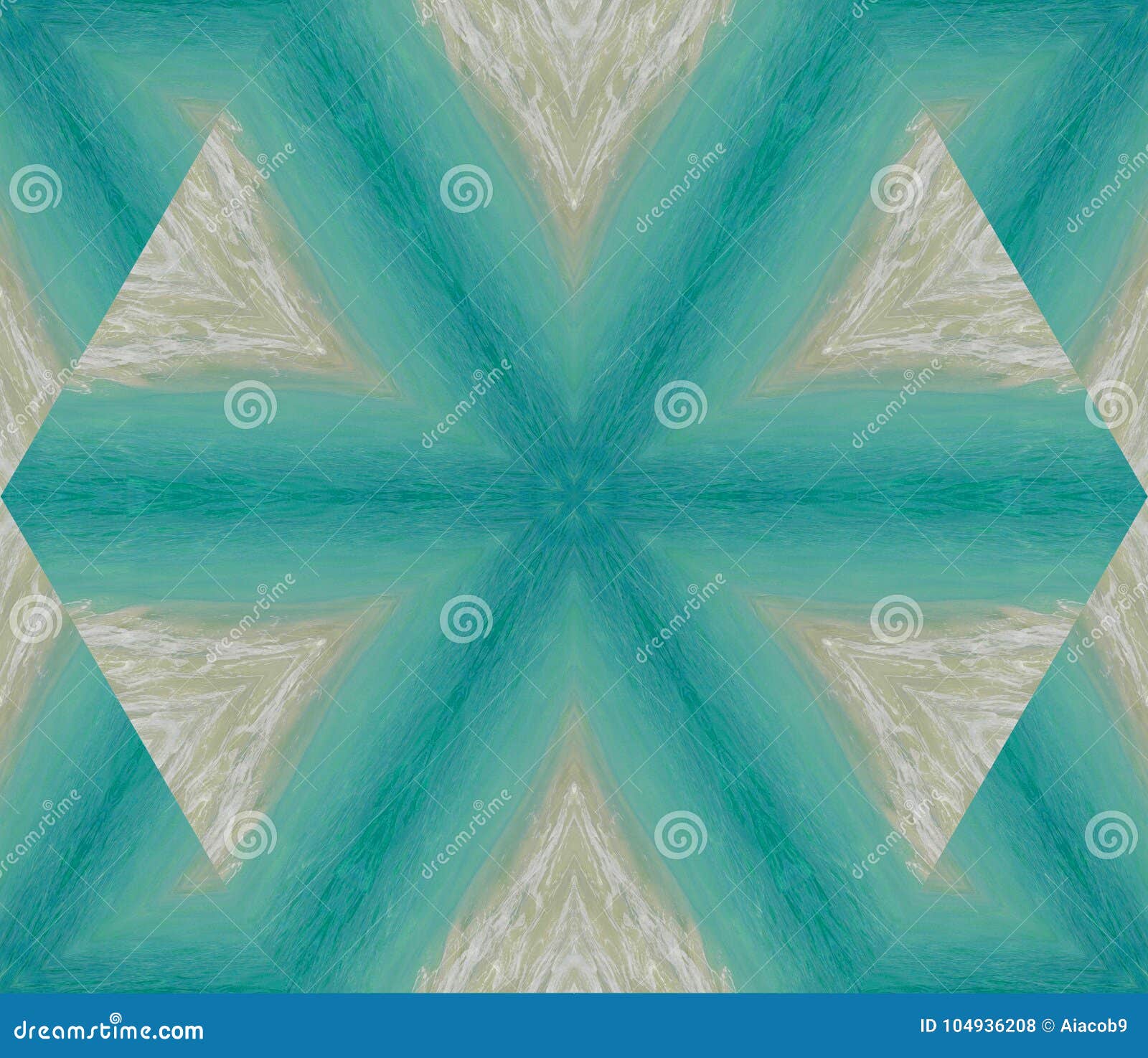 Abstract Background with Geometric Kaleidoscopic Design Obtained from ...
