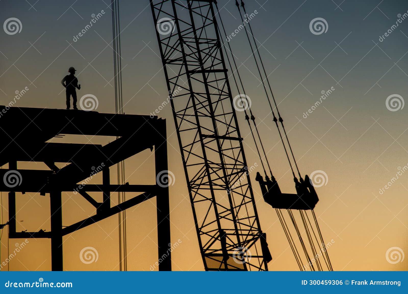 Red Iron Beam Bolted. Powerful Straight Rung, Bridge Connection, Iron ...