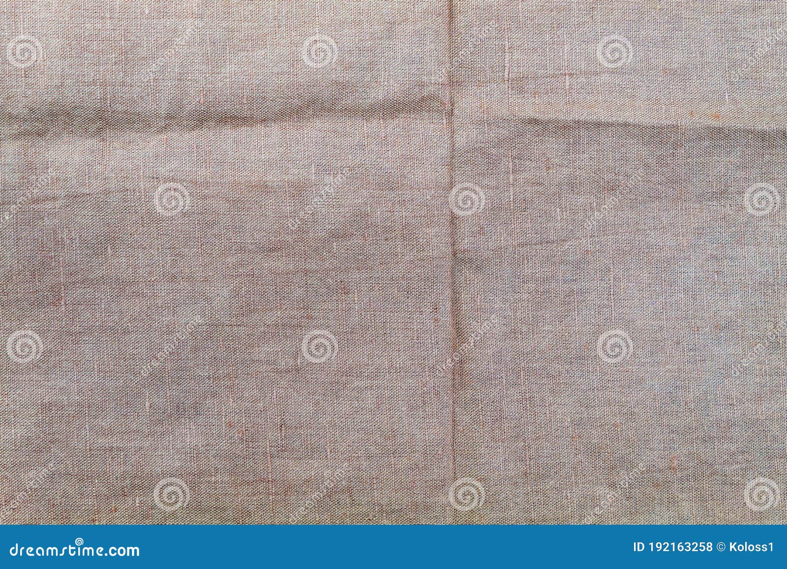 View from Above at a Brown Linen Rag with Irregularities Stock Photo ...