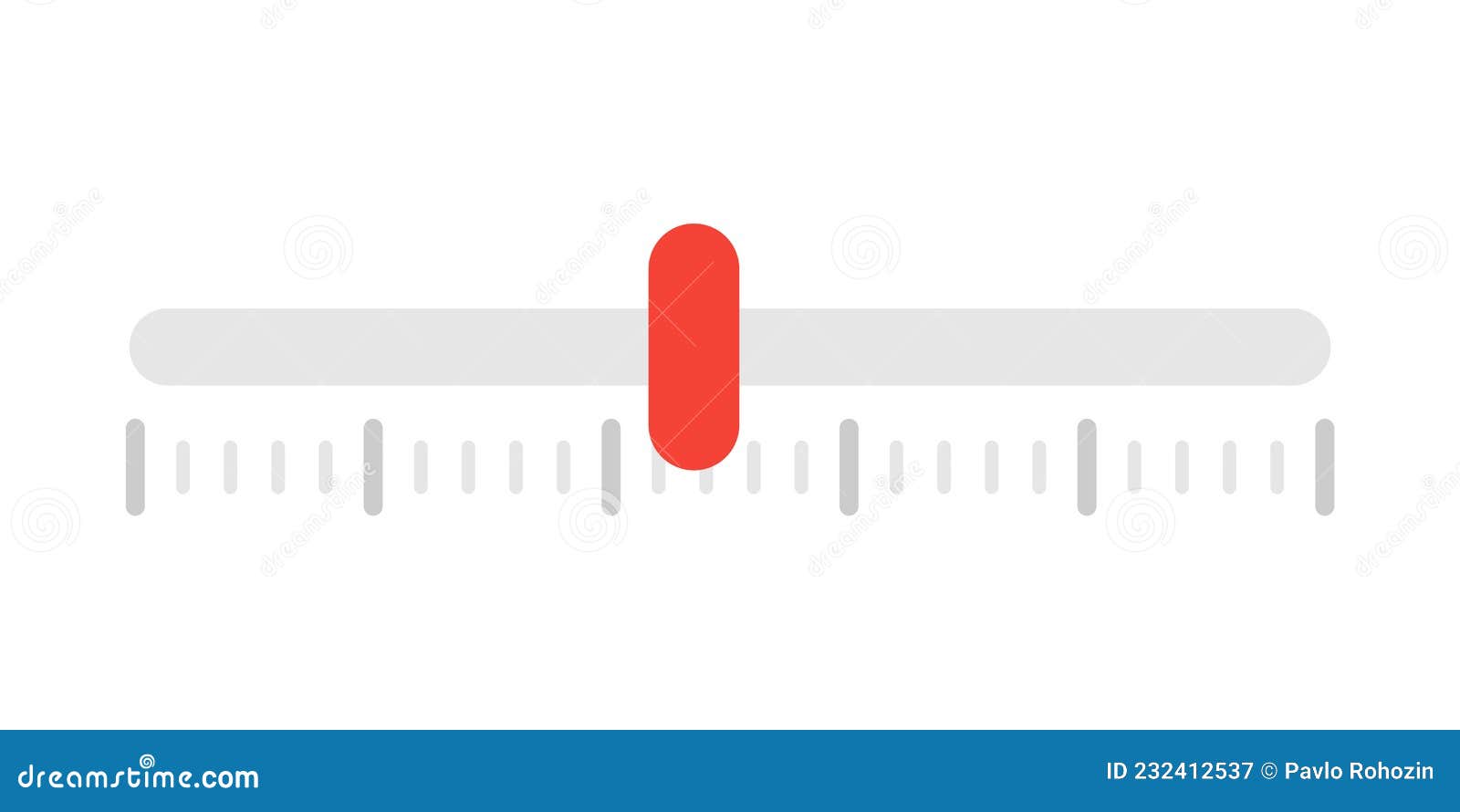 Horizontal Ruler With 30 Centimeter And 12 Inch Scale. Measuring Chart ...