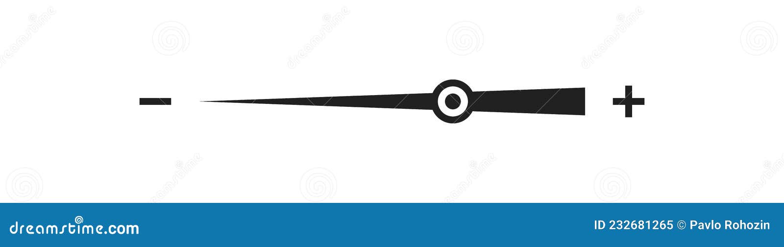 Horizontal Indicator Ruler Bar Icon. Scale Meter Vector Illustration ...