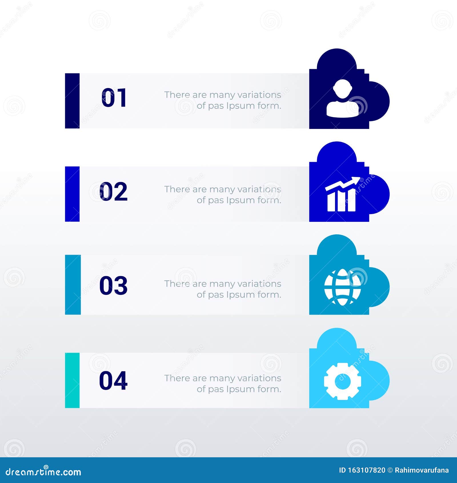 Horizontal Infographic Template Design. Business Concept Infograph with ...