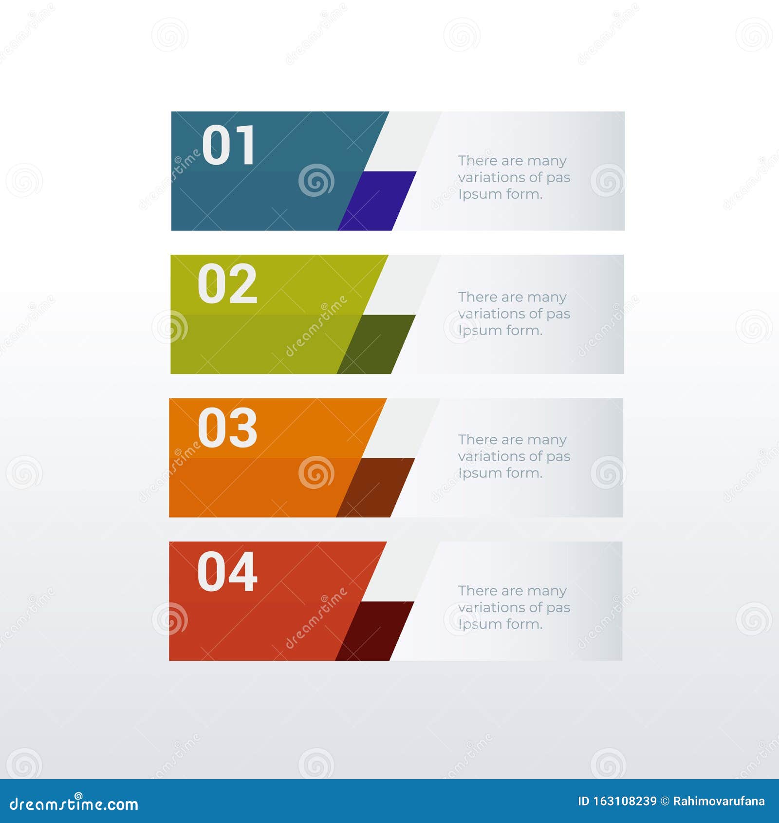 Horizontal Infographics Template Design. Business Concept Infograph ...