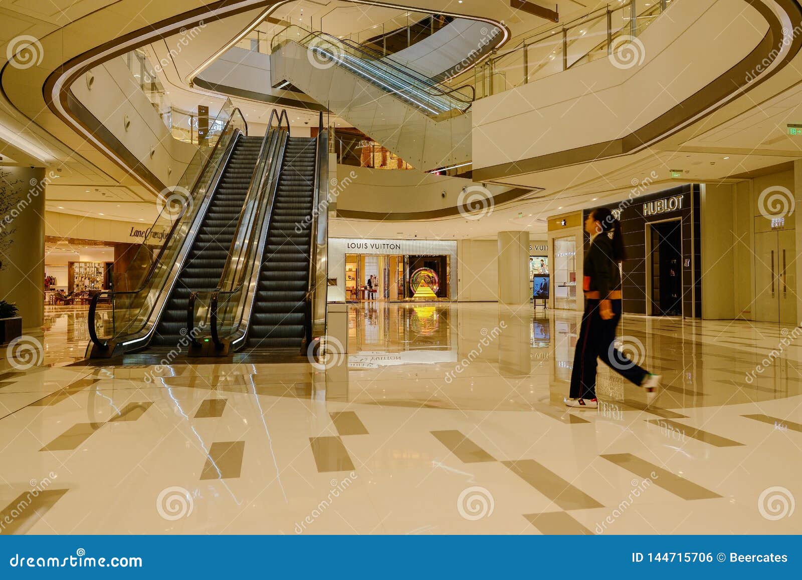 Horizontal Interior in Lobby of IFS Plaza,Chengdu Editorial Photo ...