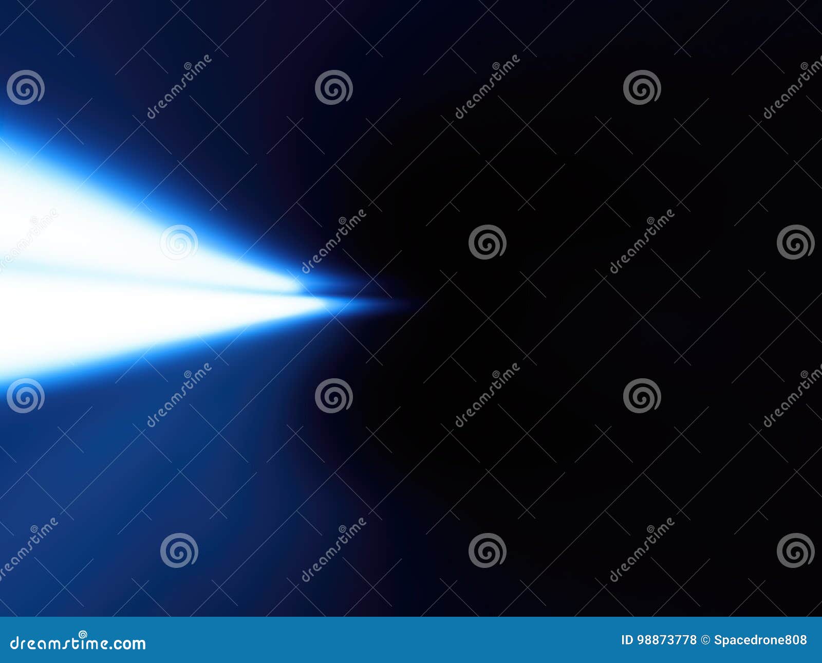 Horizontal Left Aligned Blue Light Leak Background Stock Illustration ...