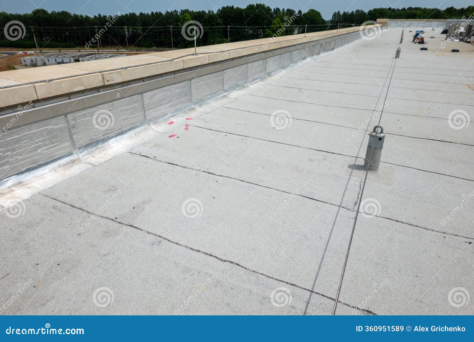 Horizontal Lifeline Fall Protection System and Anchorage Points with ...