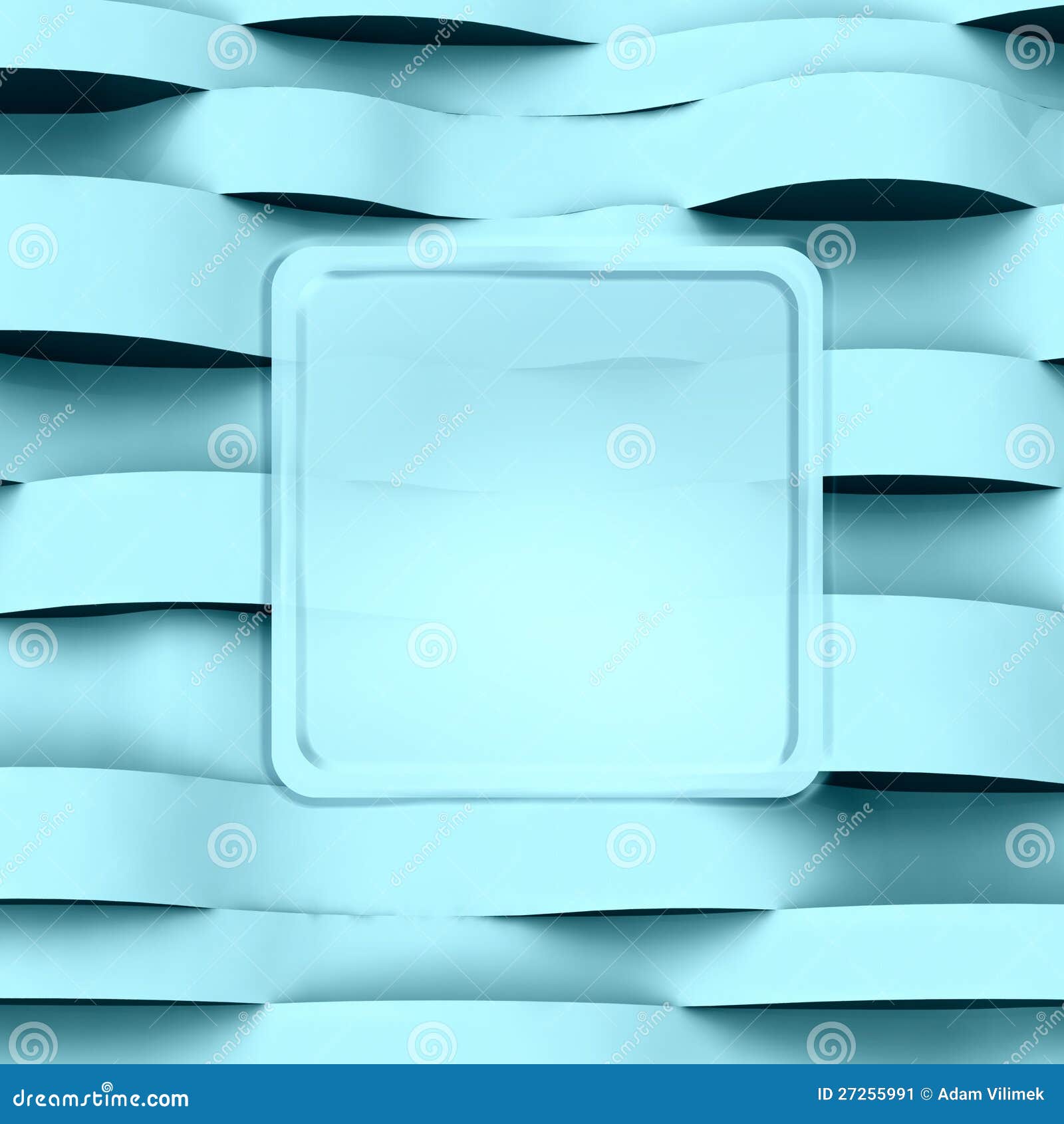Horizontal Light Blue Wave Abstract Stock Illustration - Illustration ...