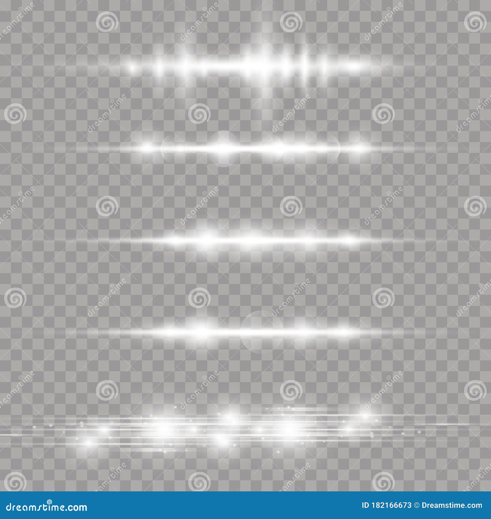 Horizontal light rays. stock vector. Illustration of beauty - 182166673