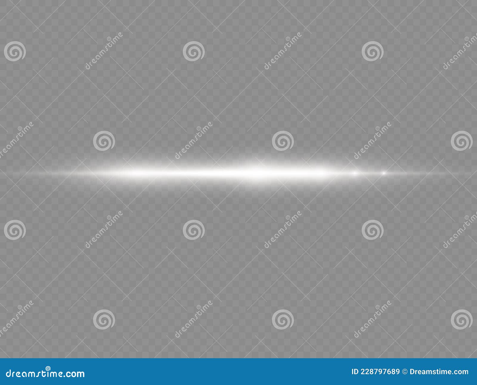 Horizontal Light Rays, Flash White Horizontal Line Stock Vector ...