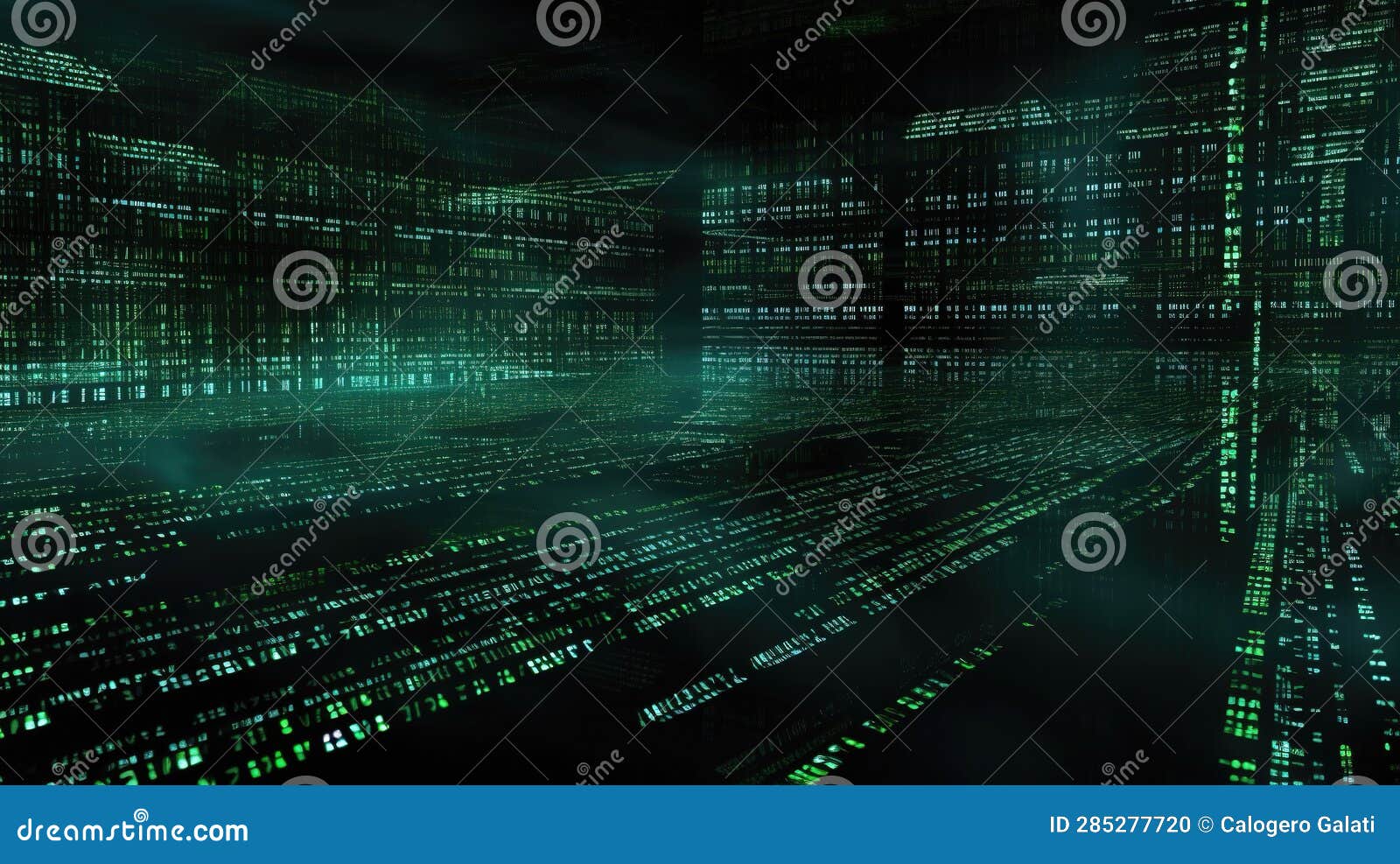 A Horizontal Lined Matrix Wallpaper, Ai Generated Image Stock ...