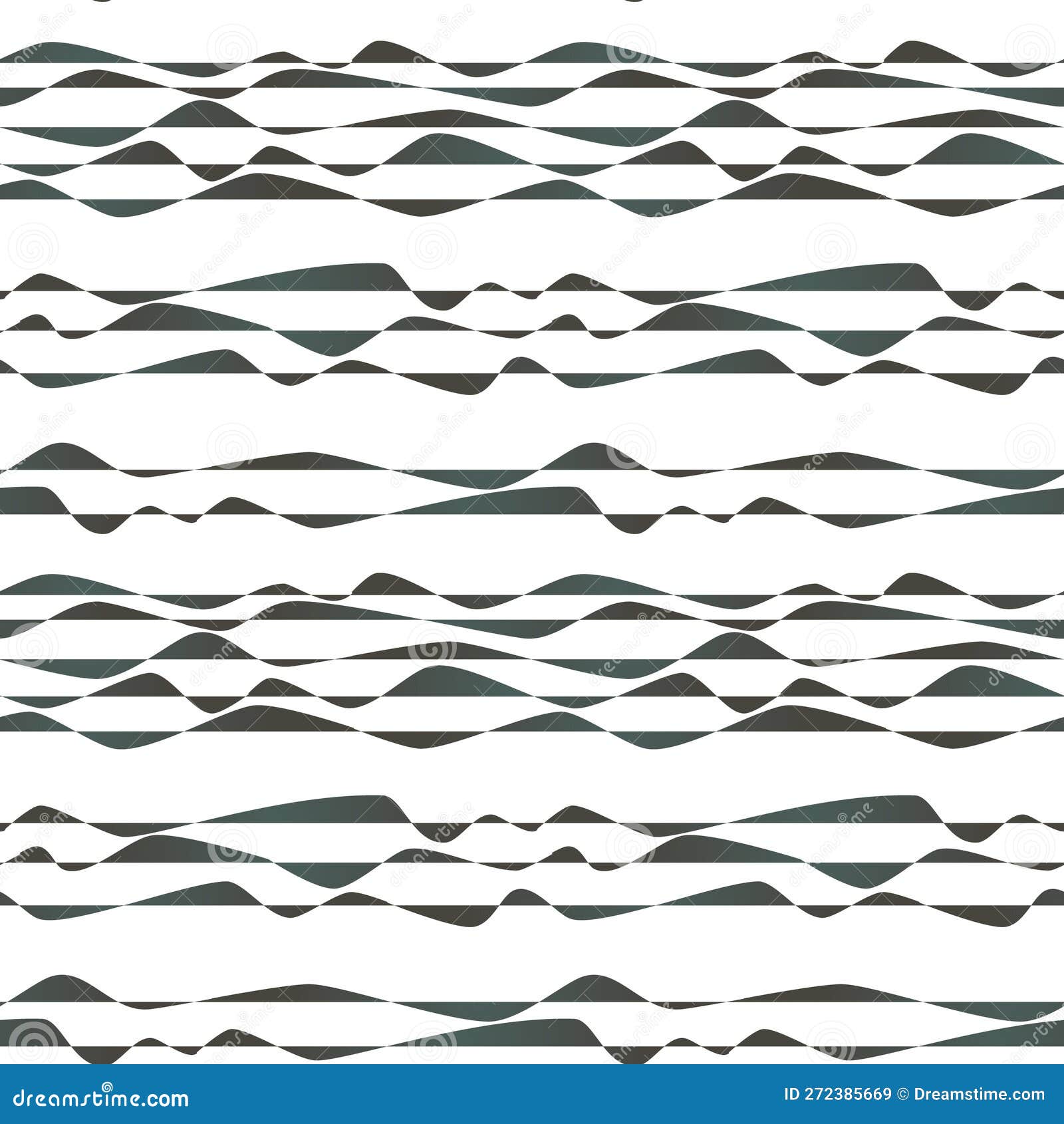 Horizontal Lines are Like Sea Waves with Overflows. Gradient, Repeating ...