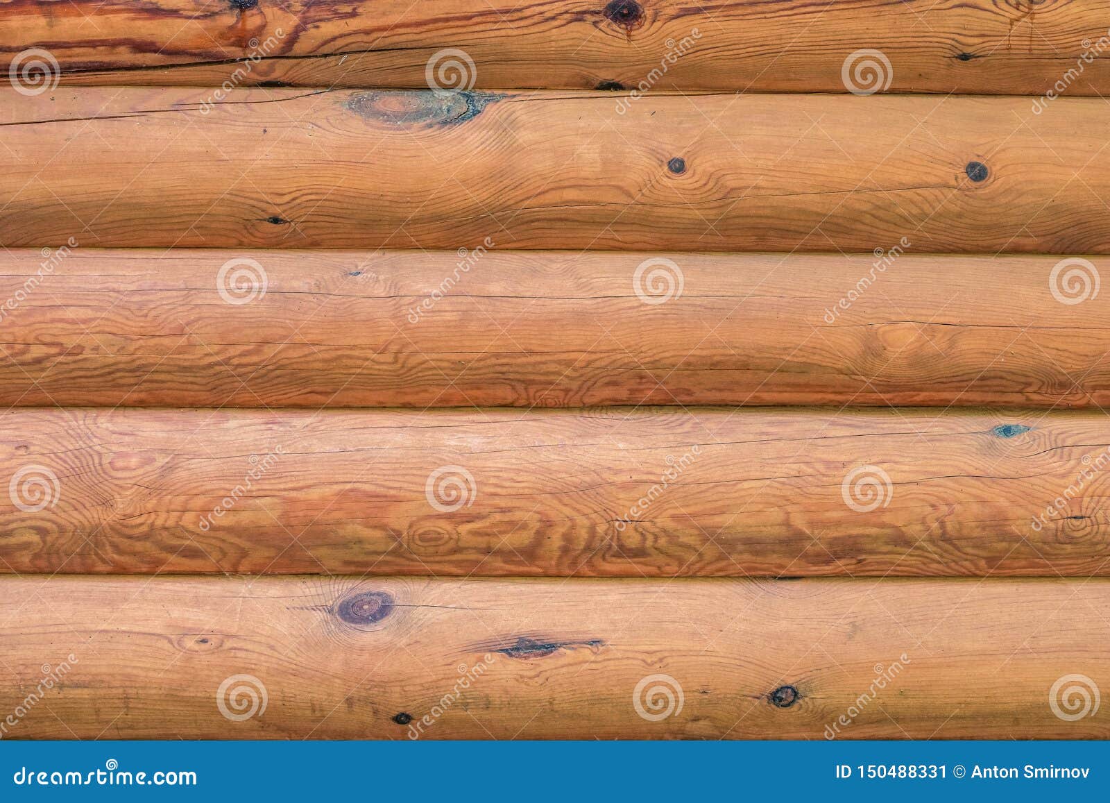 Horizontal Log Texture. Wooden Texture of Logs Stock Image - Image of ...