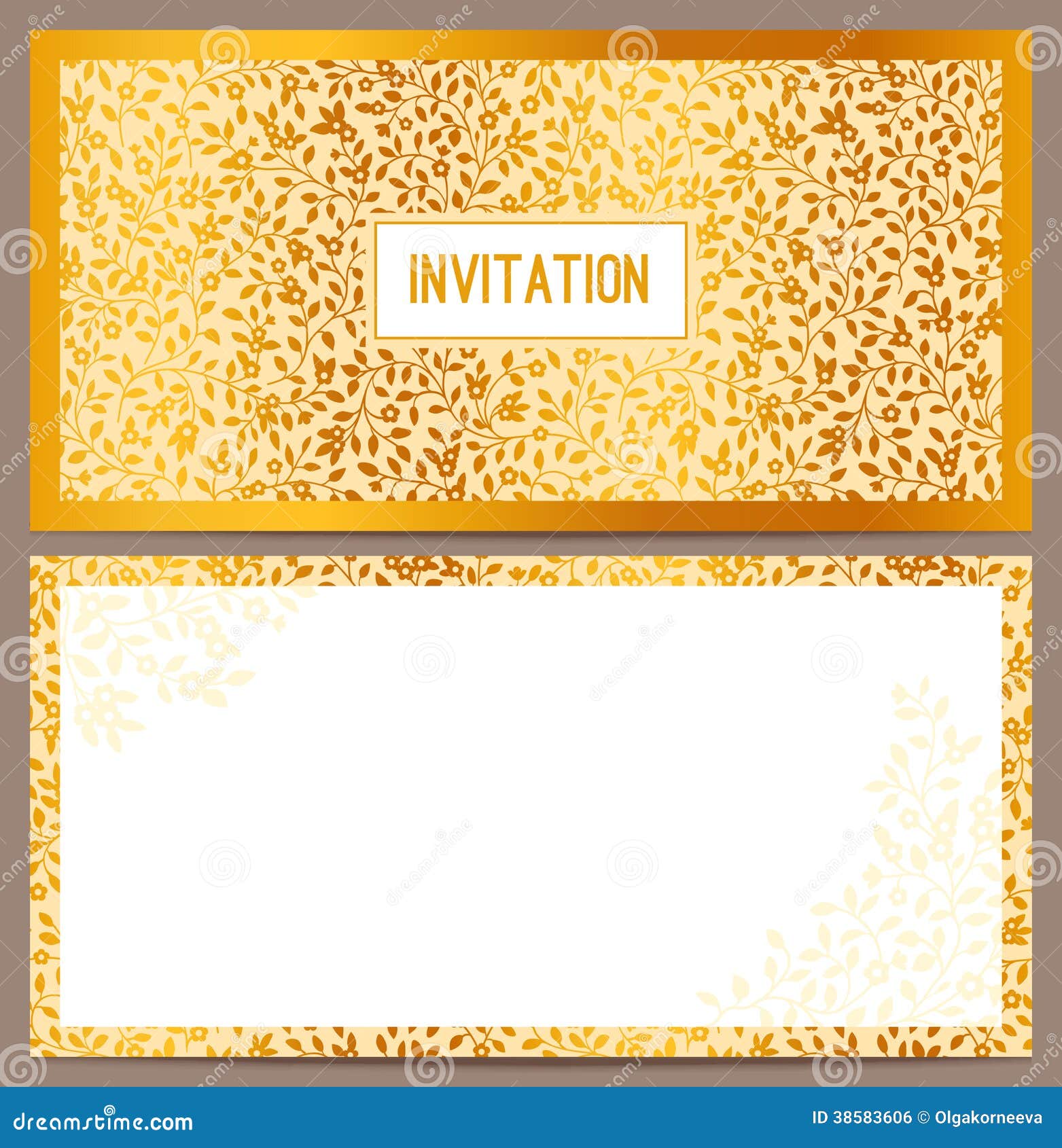 Vip Luxury Invitation Event. Vintage Leather Exclusive Invitation Card ...