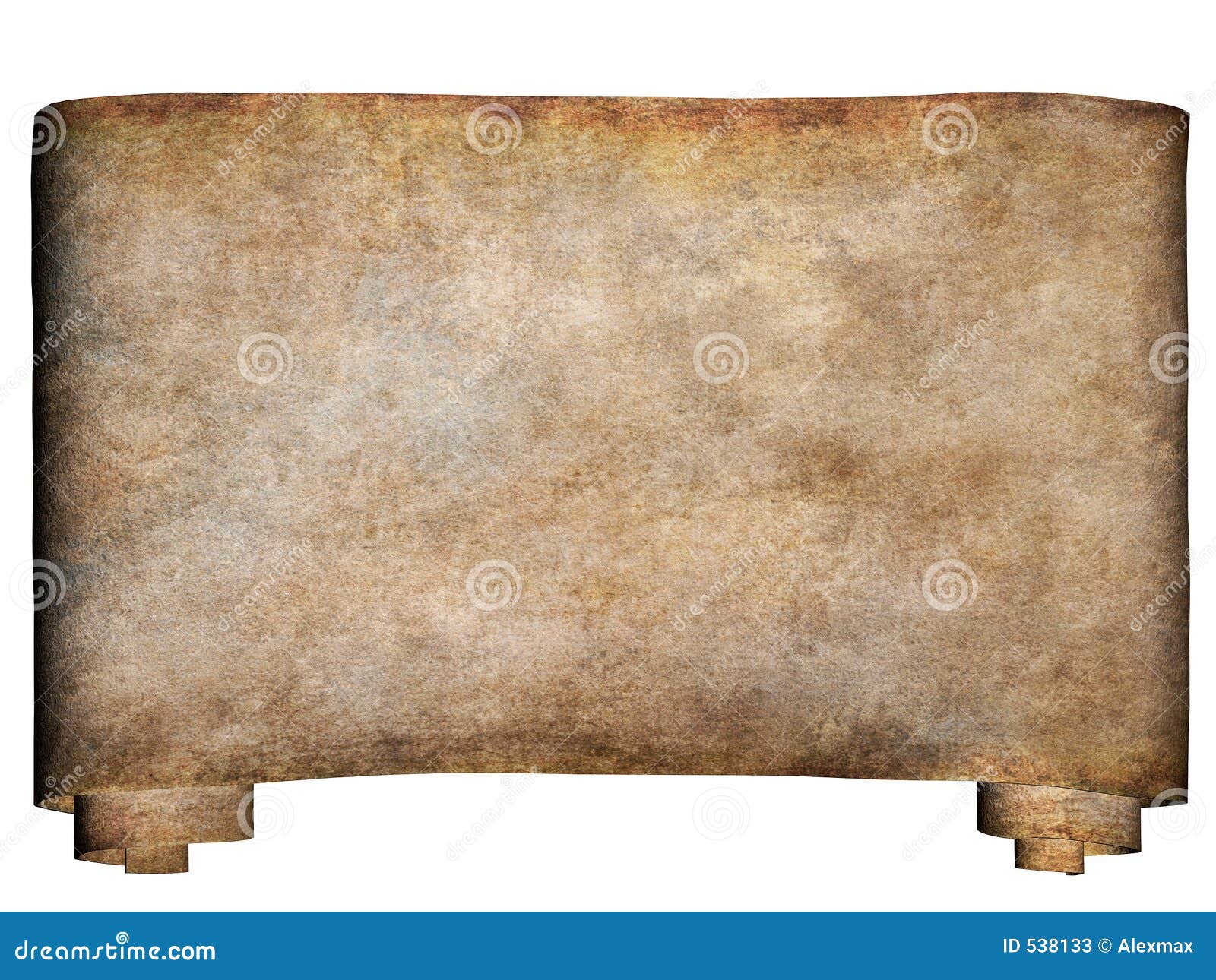 Manuscript Rough Roll Of Parchment Paper Texture Background Isolated On ...