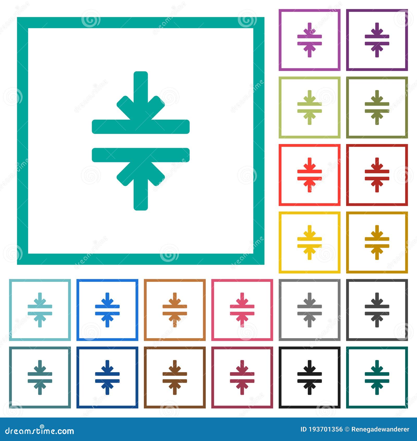 Horizontal Merge Icon Vector Isolated On White Background, Logo ...