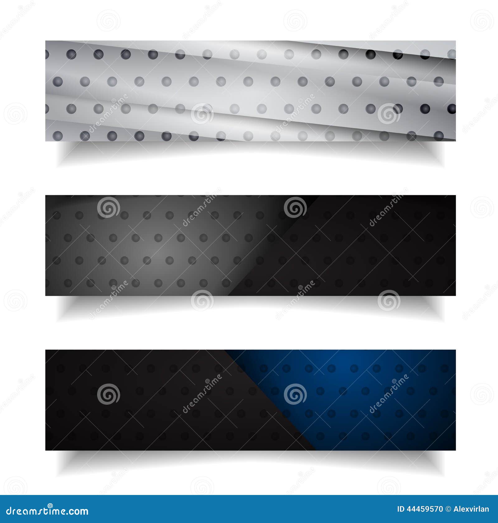 Horizontal metal Banners stock vector. Illustration of decorative ...