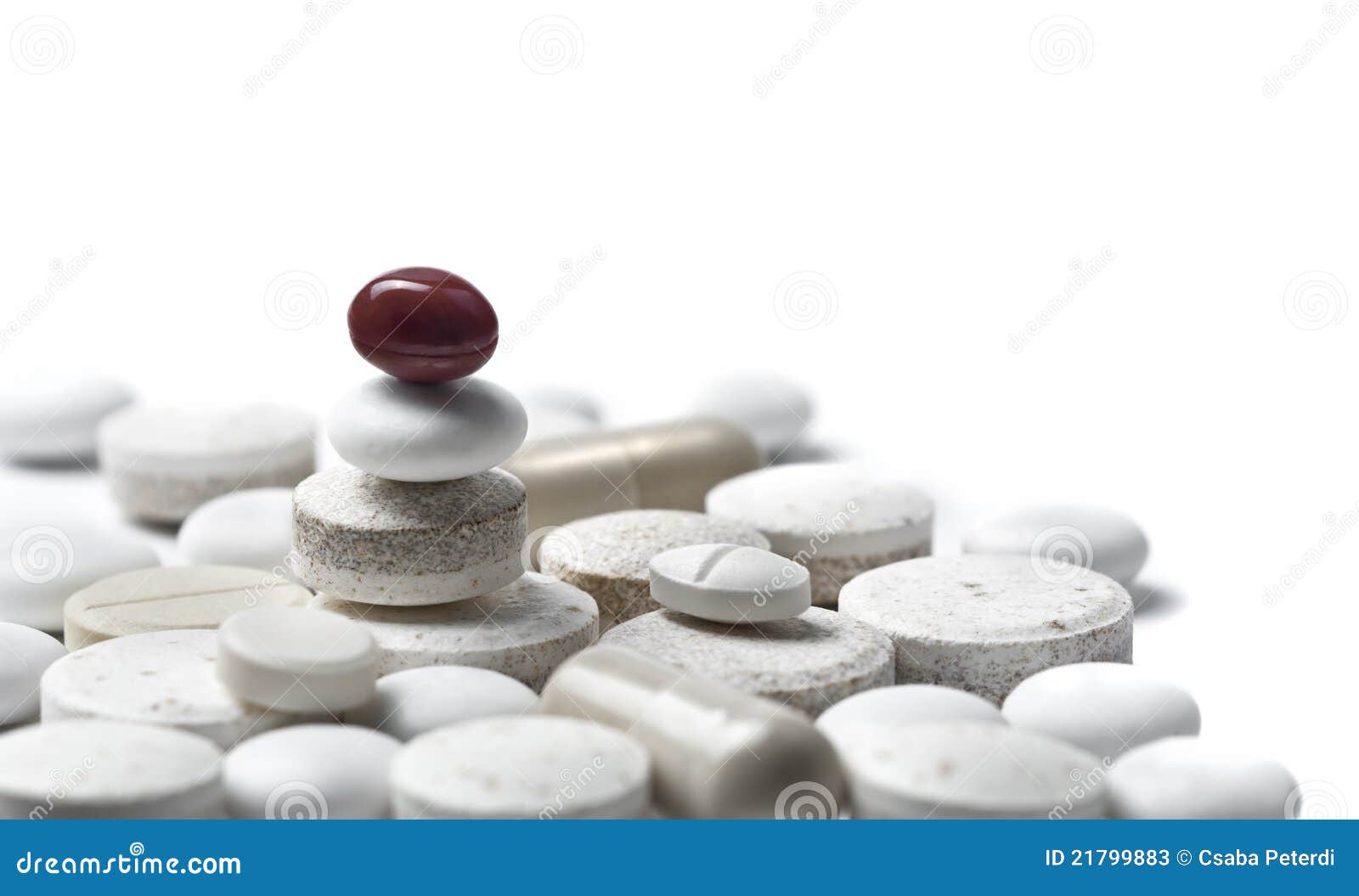 Horizontal Metaphore Pills in Ballance Stock Image - Image of remedy ...