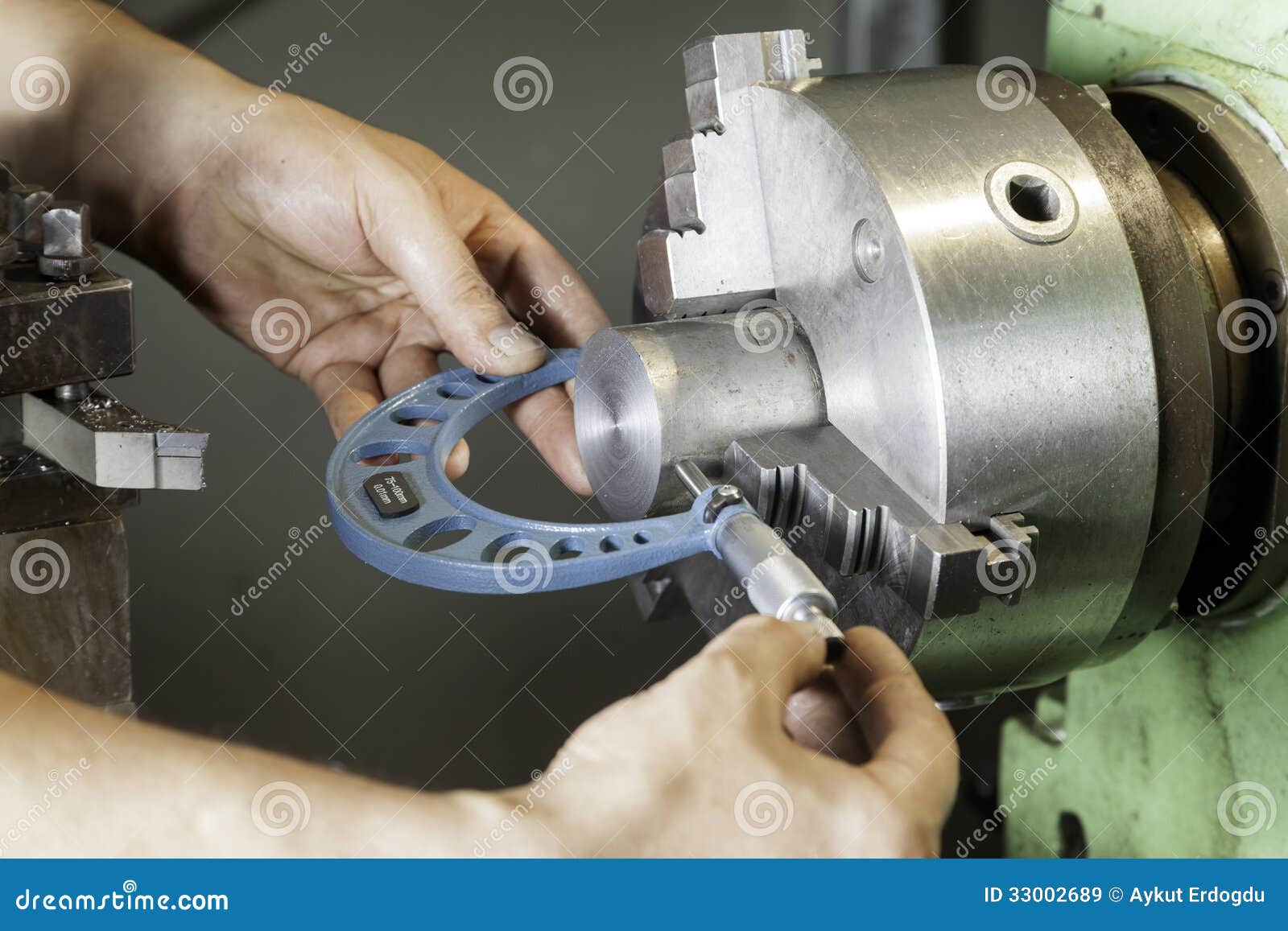 The Horizontal CNC Milling Machine Rough Cutting The Injection Mold ...