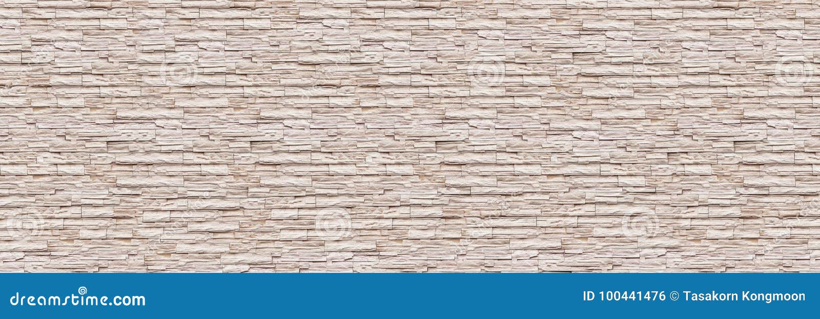 Horizontal Modern Brick Wall Background. Stone Wall Texture Royalty ...