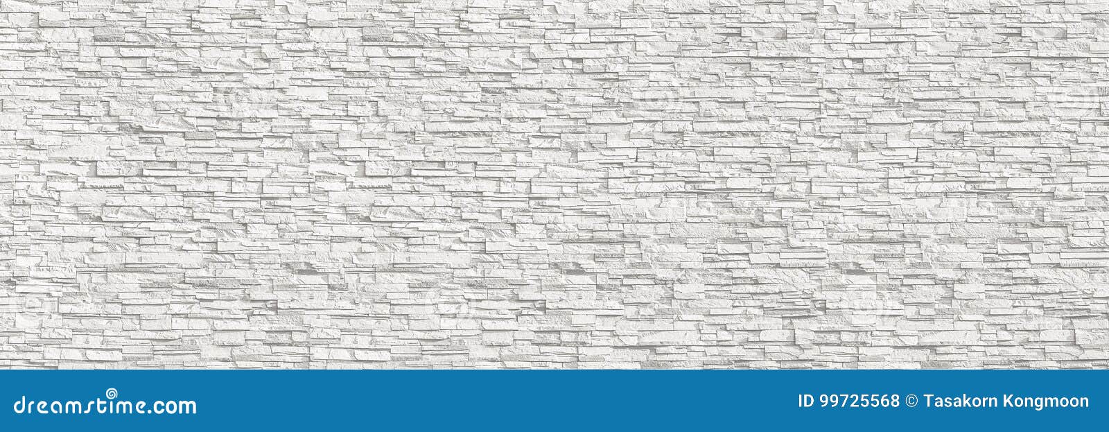 Horizontal Modern White Brick Wall for Pattern and Background Stock ...