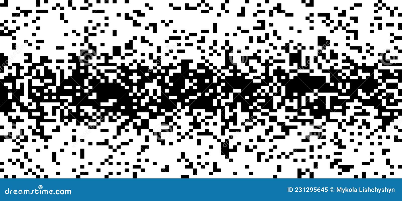 Dispersed Elements. Disintegration, Pixel Dissolve Squares Effect ...