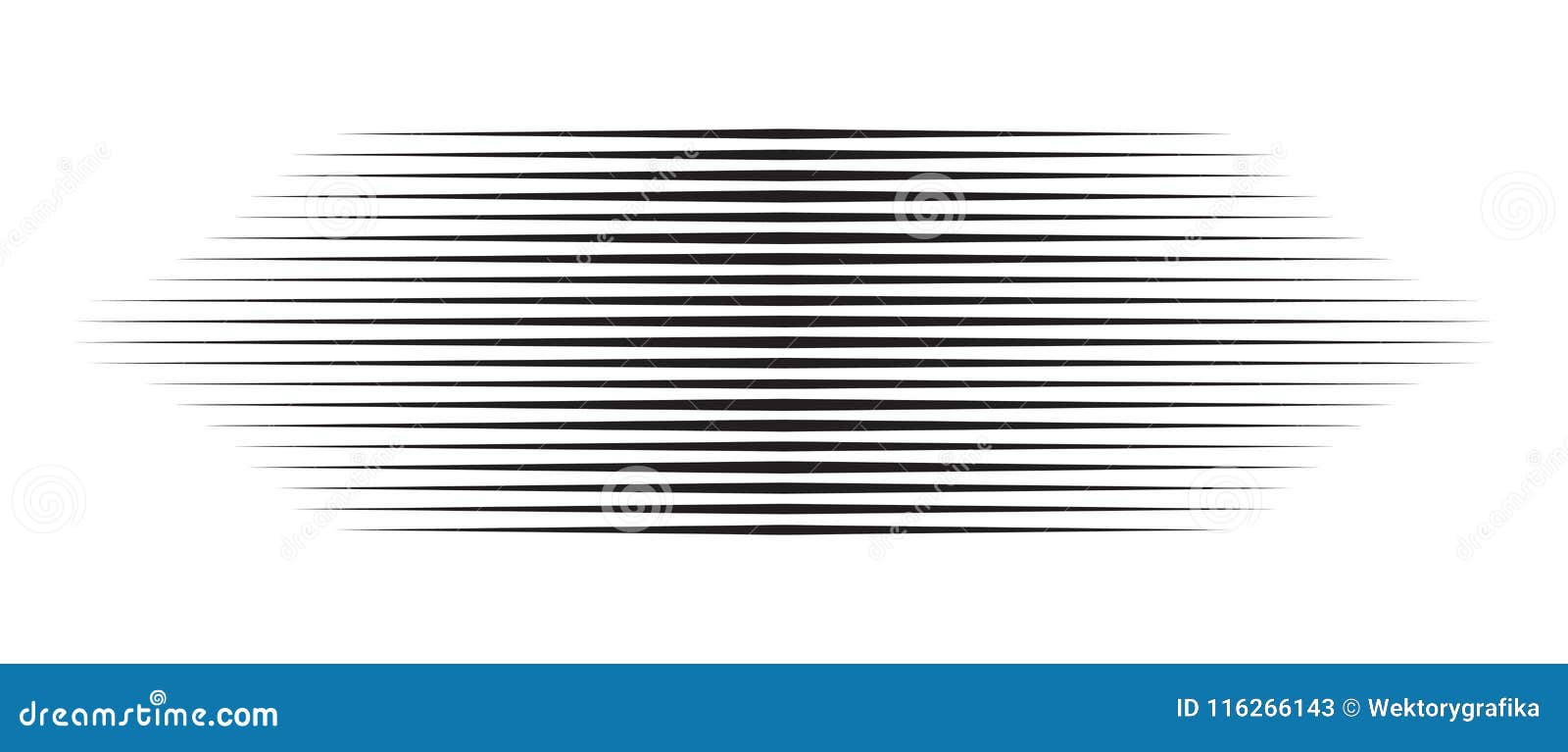 Horizontal Motion Speed Lines for Comic Book Stock Vector ...