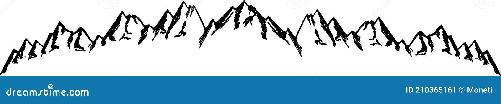 Horizontal Mountain Landscape, Nature of Mountainous Countries ...