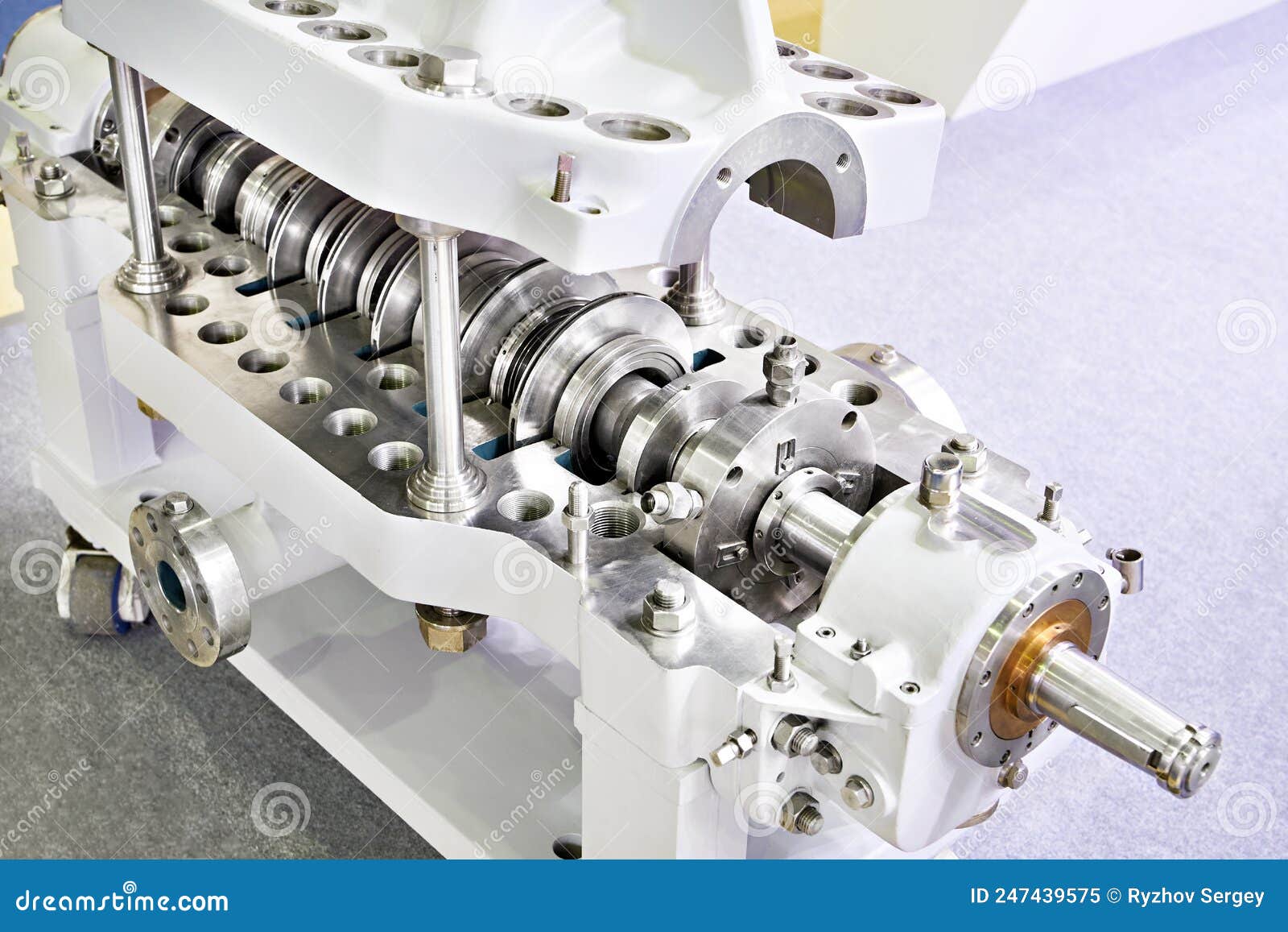 Horizontal Multistage Centrifugal Pump Stock Image - Image of multiple ...